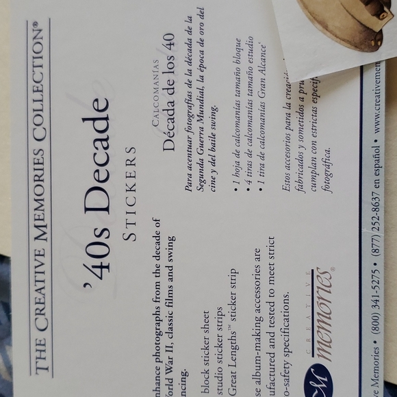 Creative Memories | Office | Creative Memories 4s Decade Stickers 940 ...